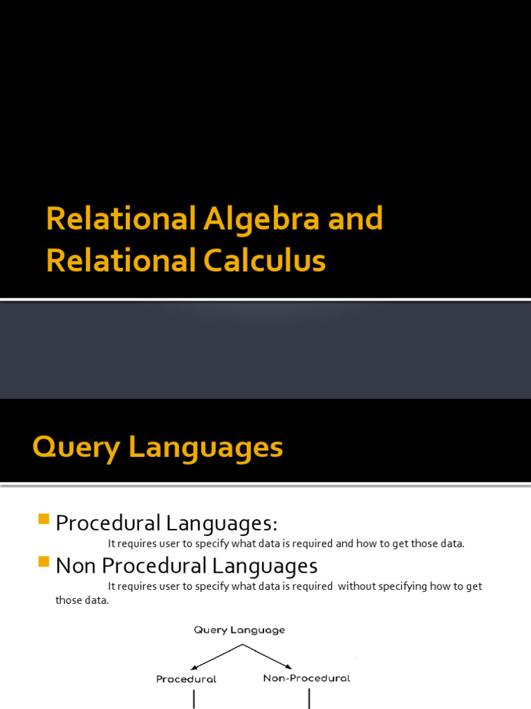 Relational Algebra and Relational Calculus | PDF | Relational Model | Mathematical Logic