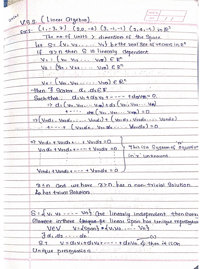 Linear Algebra-1 | PDF