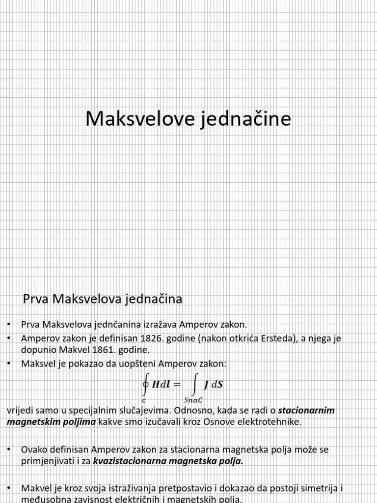 EMG - 2 - Maksvelove Jednačine | PDF