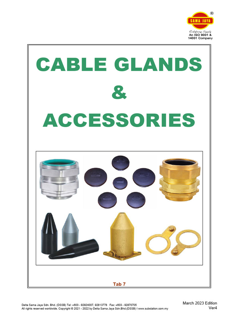 7-Cable-Glands | PDF | Pipe (Fluid Conveyance) | Washer (Hardware)