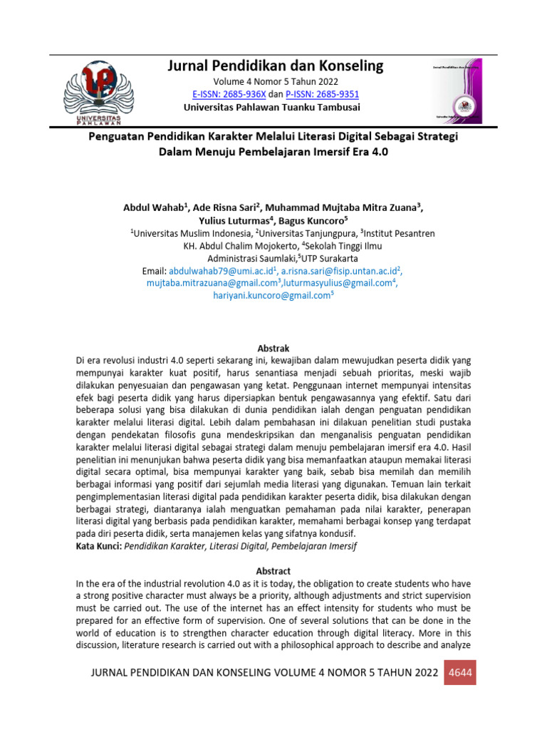 Jurnal Literasi Digital CJR | PDF | Ilmu Sosial | Kesehatan Holistik