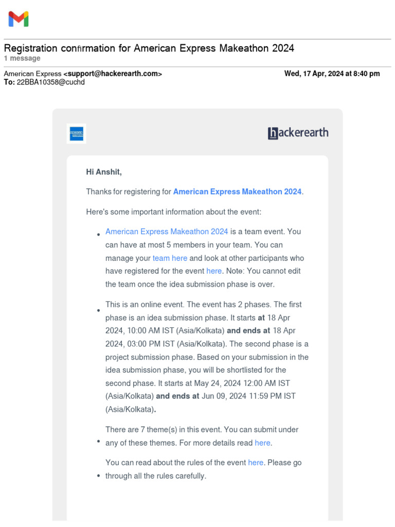 American Express Makeathon 2024 | PDF