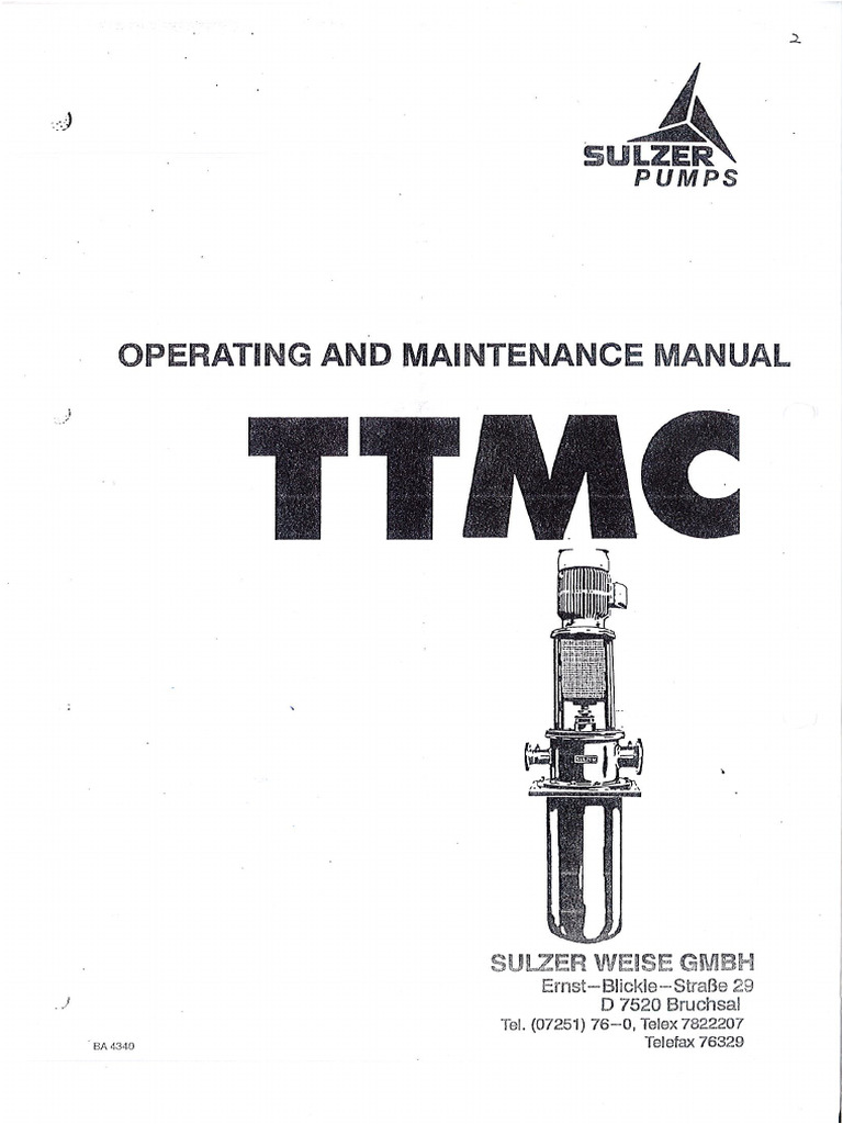 Sulzer Pump | PDF