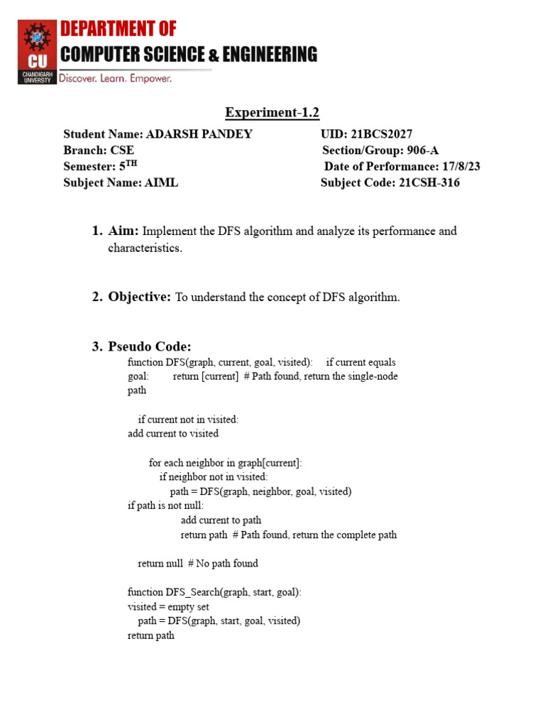 Aiml Exp 2 Adarsh Pandey | PDF | Mathematical Relations | Applied ... Aiml Exp 2 Adarsh Pandey | PDF | Mathematical Relations | Applied ...