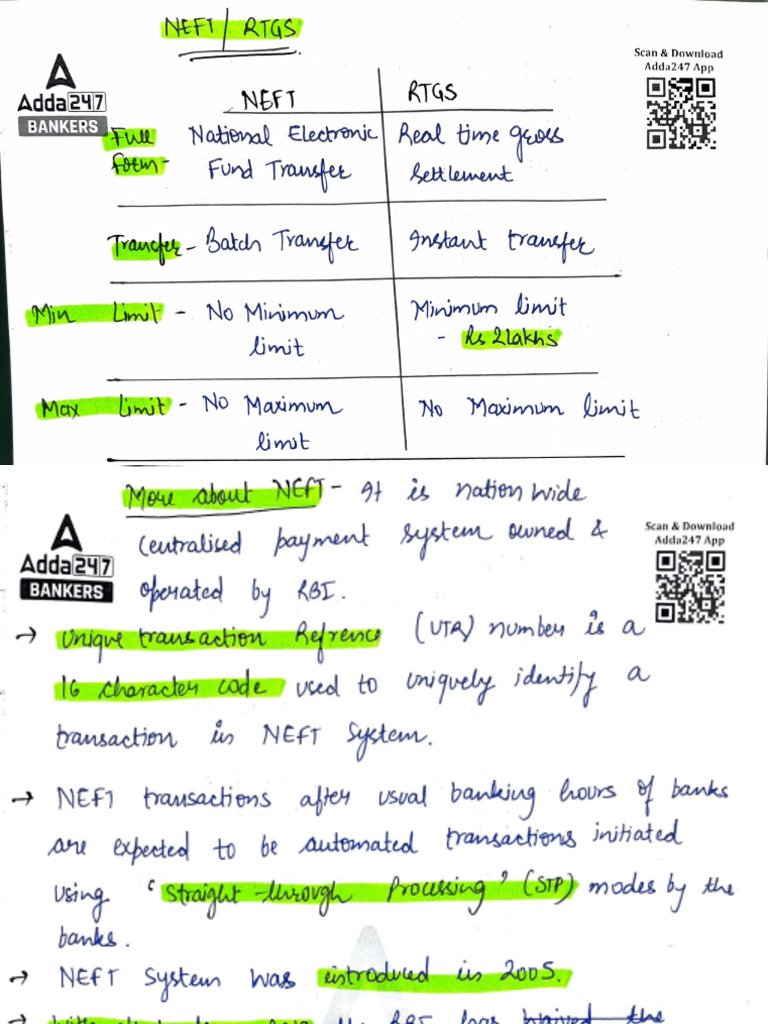 Topic NEFT and RTGS, Indo Nepal Remittance Facility Scheme, MDR | PDF