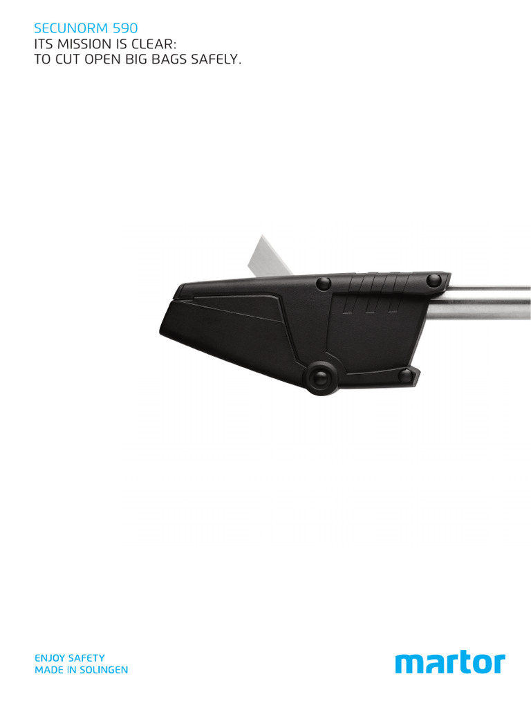 Martor Secunorm 590 590001 Brochure GB | PDF | Knife | Manufactured Goods