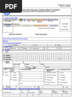 Tesda Application Form | PDF
