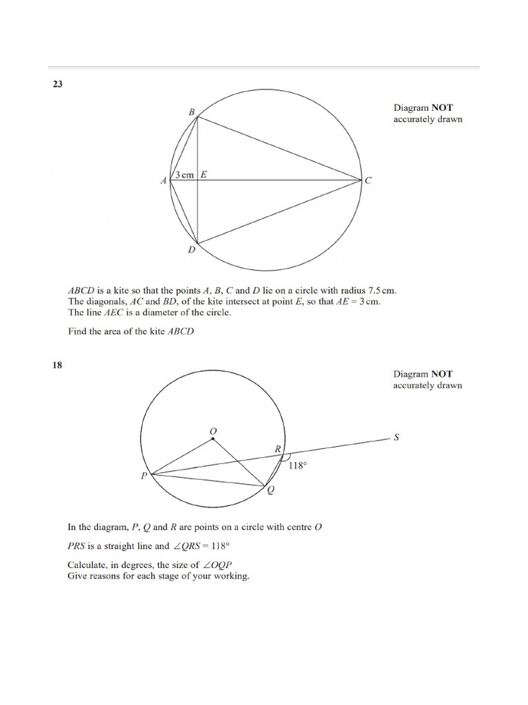 Math Exercise 20240224 | PDF
