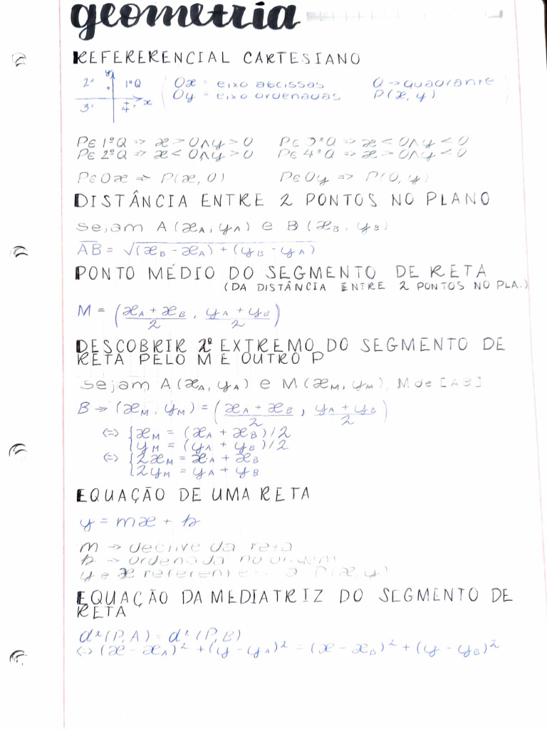 Formulario Matematica Sofia Emiliano 1 | PDF | Geometria Euclidiana | Geometria Analítica