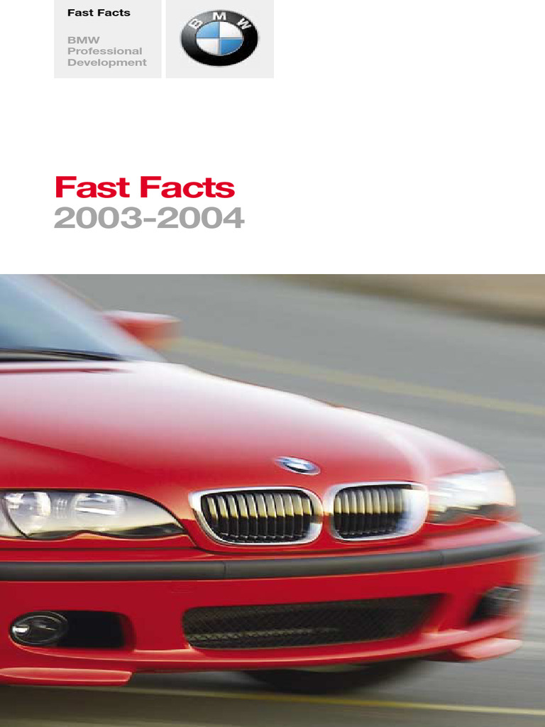 2003-04 BMW Fast Facts Overview | PDF | Bmw | Motor Vehicle