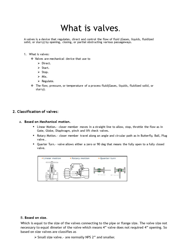 Basics of Valves 1714449675 | PDF | Valve | Actuator
