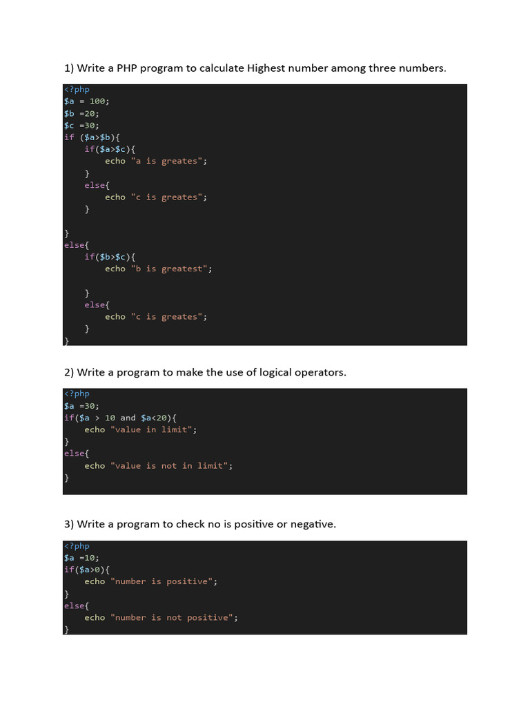 Php Practical List Pdf Php Constructor Object Oriented Programming 5328
