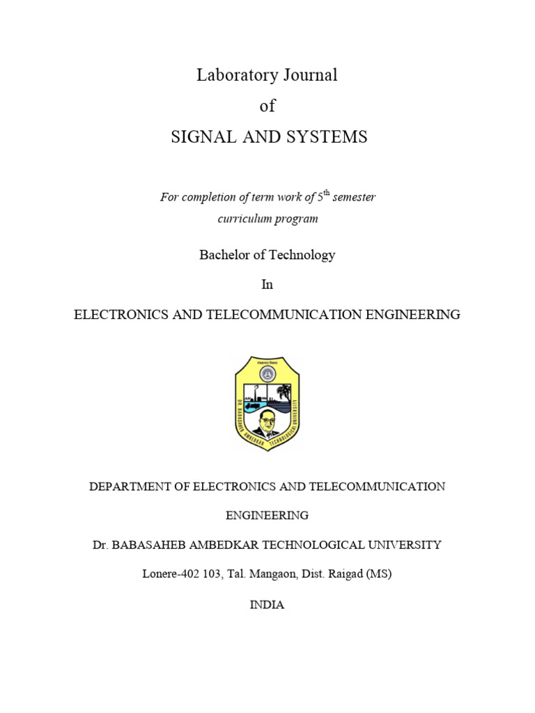 SS Manual (1) | PDF | Convolution | Computer Engineering