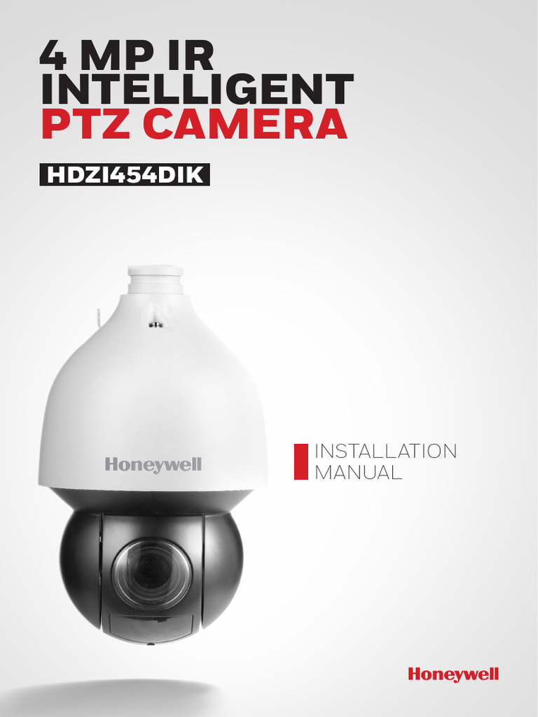4MP IR PTZ Camera Install Guide | PDF | Lightning | Screw