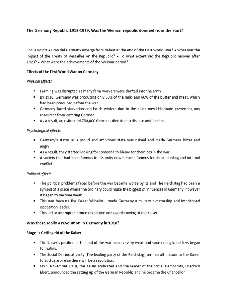 The Germany Republic Weimar and Hitler 2 | PDF | Weimar Republic | Nazi ...