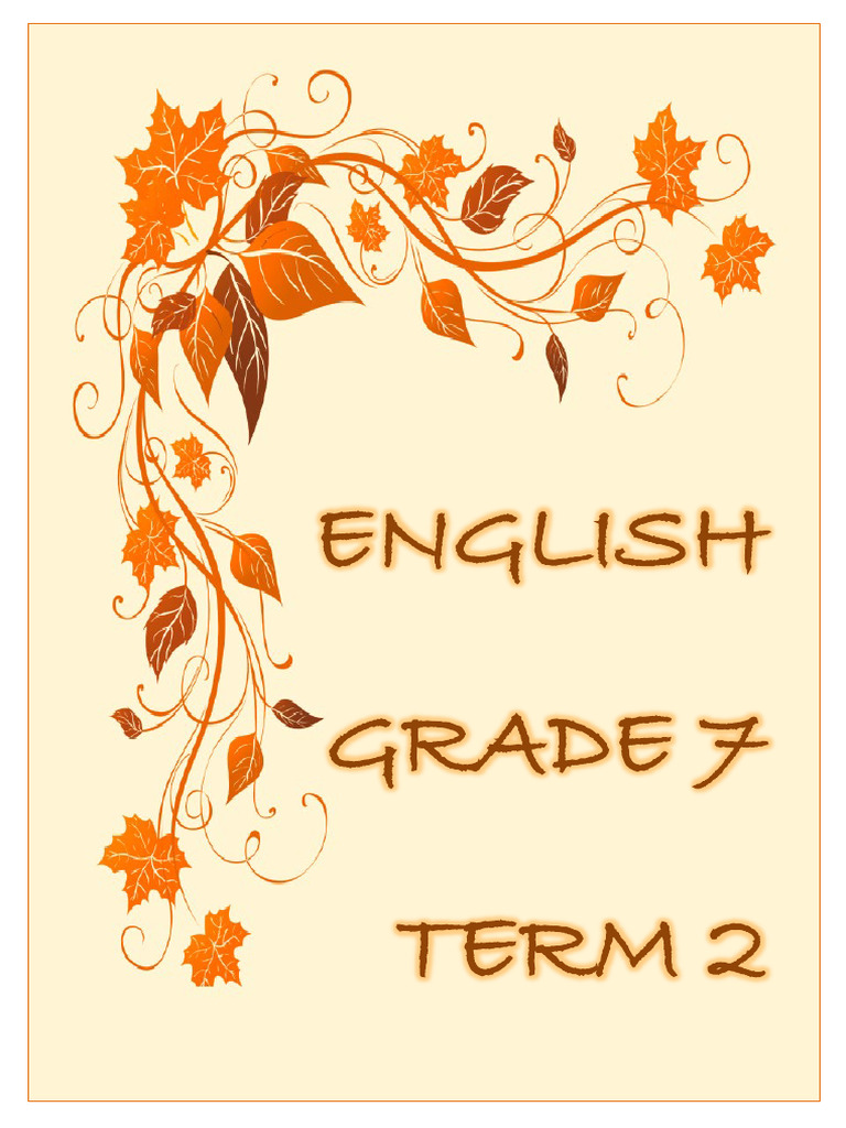 GRD 7 English Notes T2 2022 (Tom Newby School) | PDF | Subject (Grammar ...