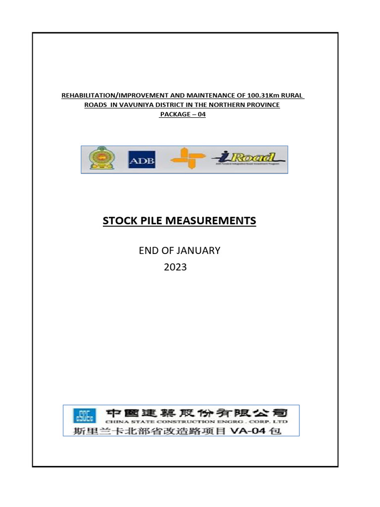 Wolf Stockpile Report January | PDF | Area