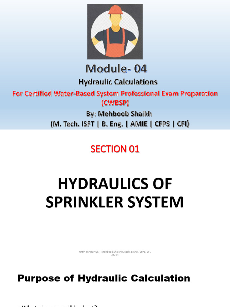 Hydraulic Calculation | PDF | Fire Sprinkler System | Liquids