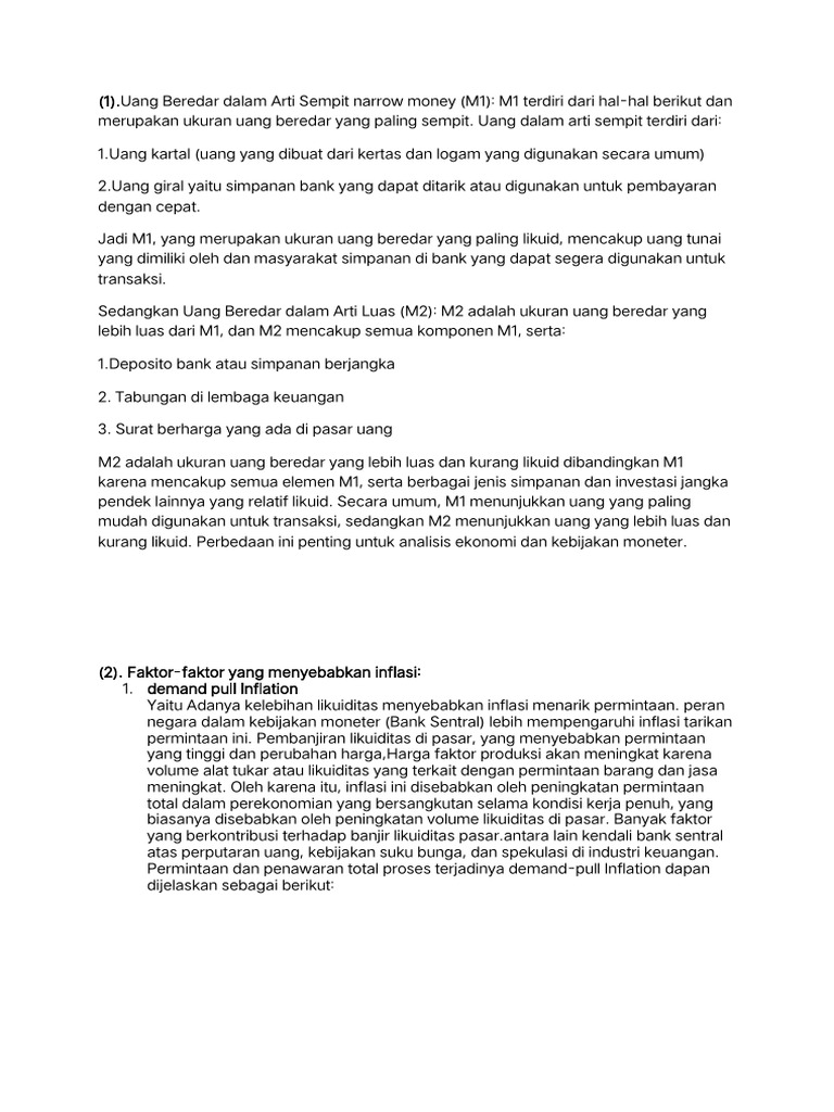 Tgs 2 Ekonomi Moneter | PDF