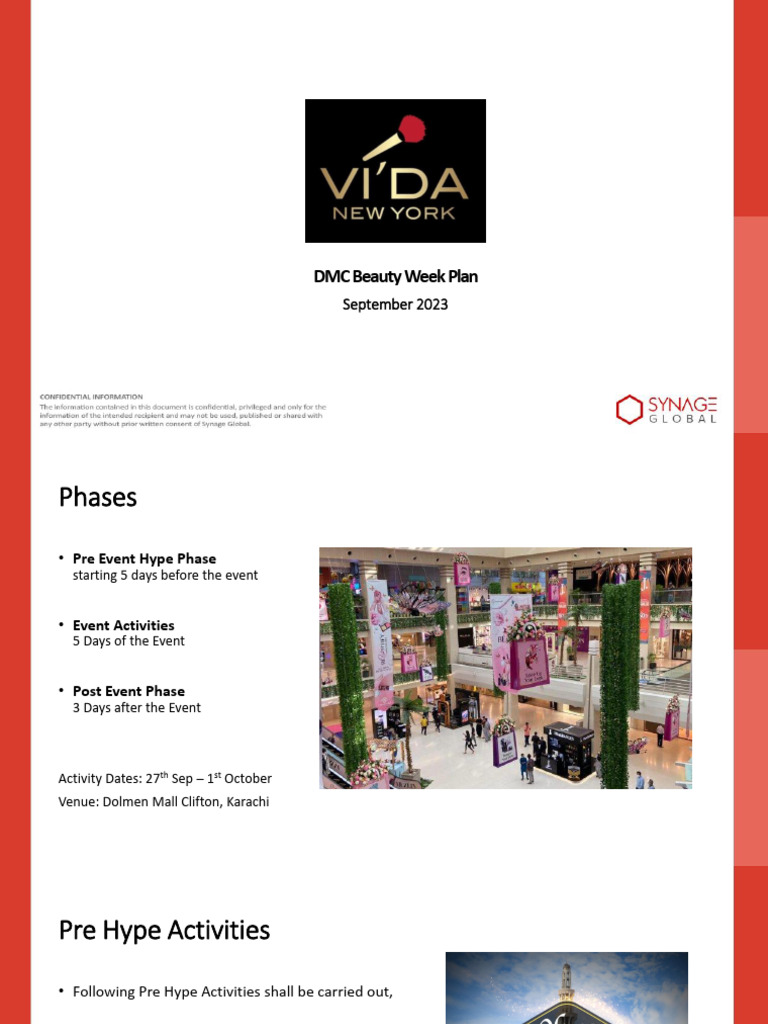 DMC Beauty Week Plan | PDF | Media Sharing | Multimedia