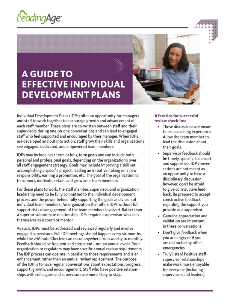 Workforce Individual Development Plan | PDF | Goal | Leadership