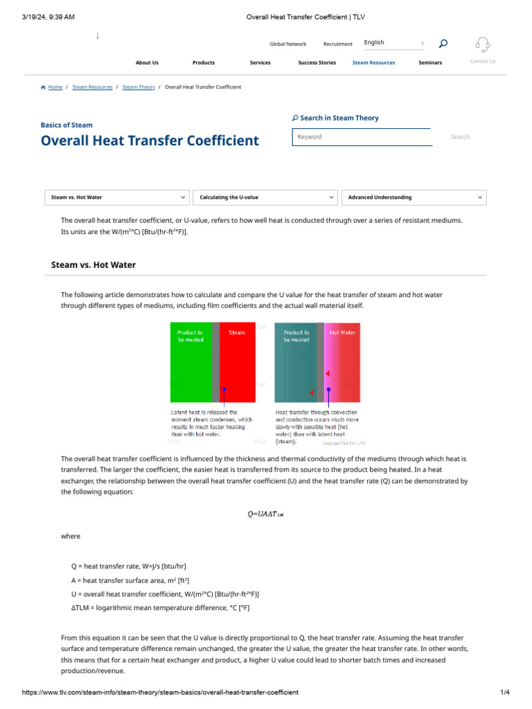 Heat Transfer Coefficient Calculation Notes Pdf Heat Transfer Heat