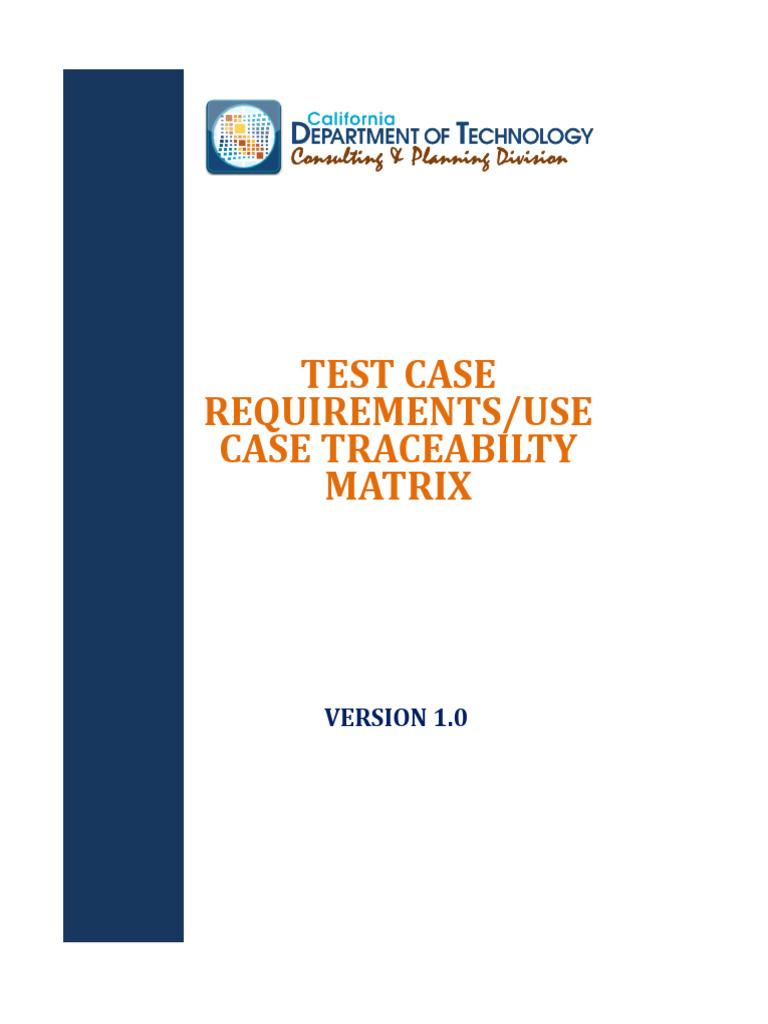 Test Cases Requirementsand Use Case Traceability Matrix | PDF ...