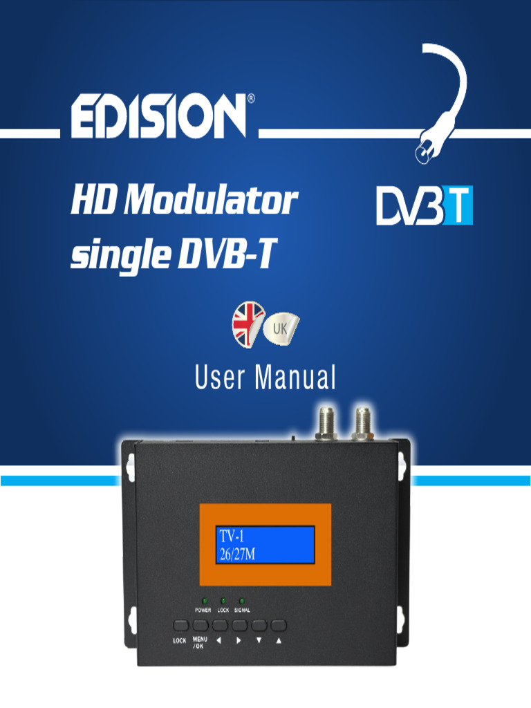 MANUAL HD Modulator Single DVB-T EN | PDF | Usb | Power Supply