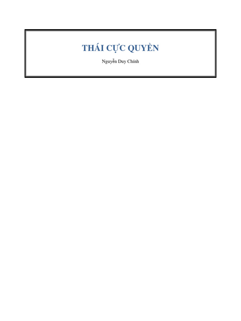 #14. Lịch sử thai cuc quyen | PDF