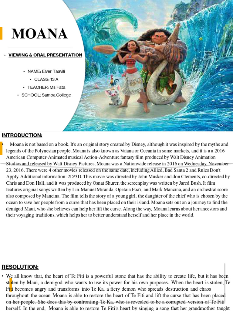 Moana Film | PDF | Moana (2016 Film)