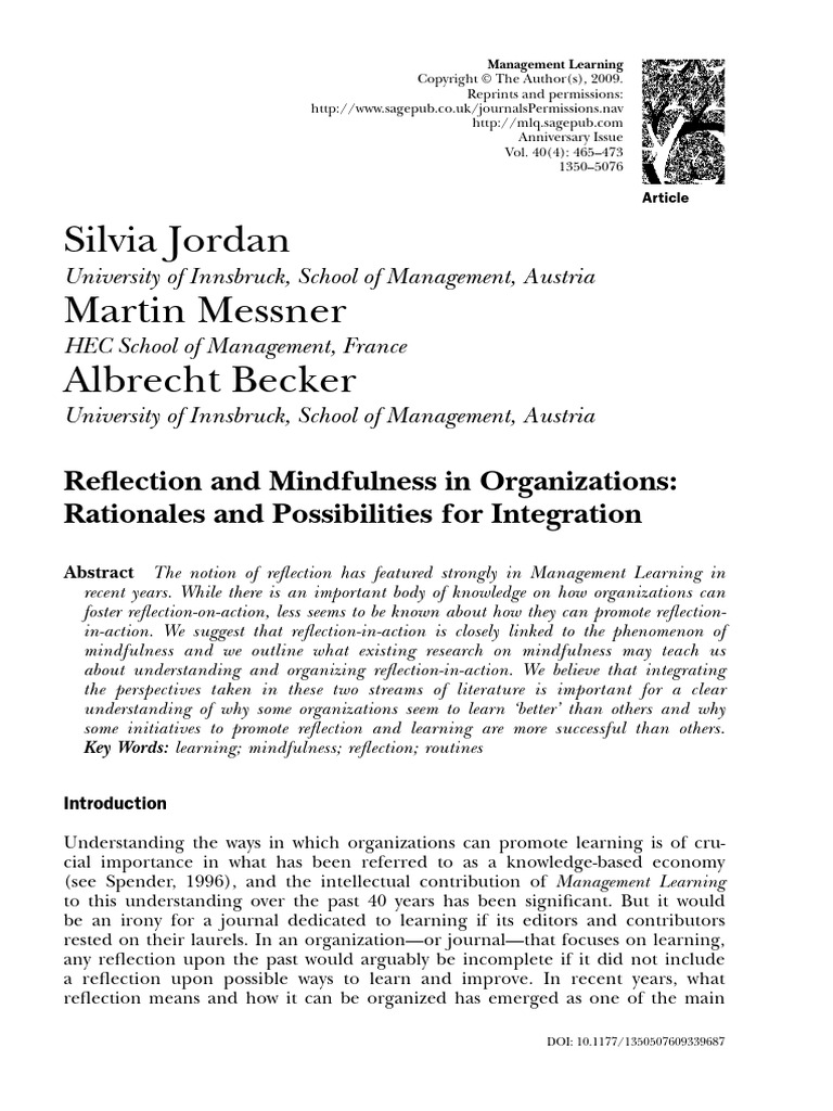 Silvia Jordan Martin Messner Albrecht Becker | PDF | Mindfulness ...