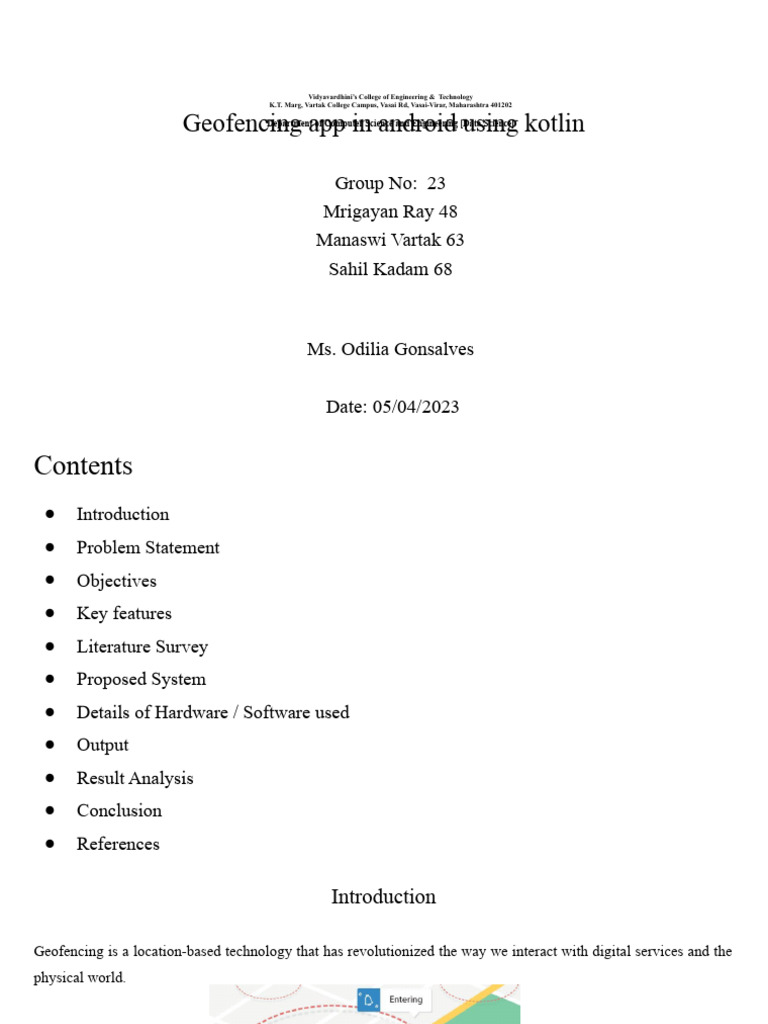 Android Geofencing App Using Kotlin | PDF | Mobile App | Advertising
