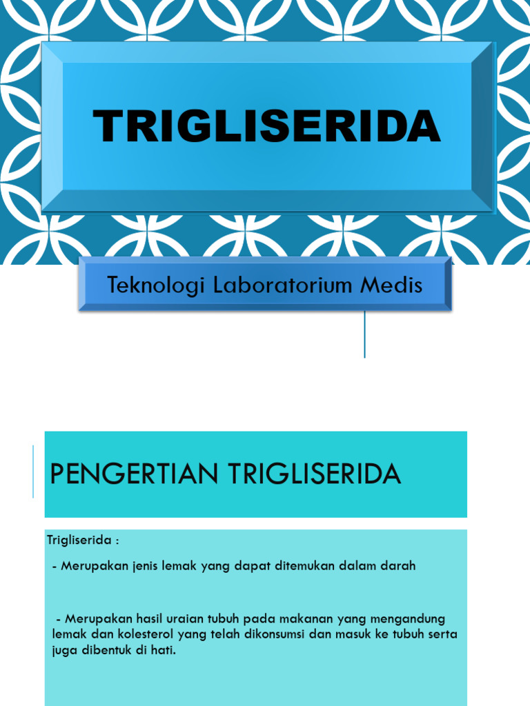 Perbedaan Trigliserida dan Kolesterol | PDF