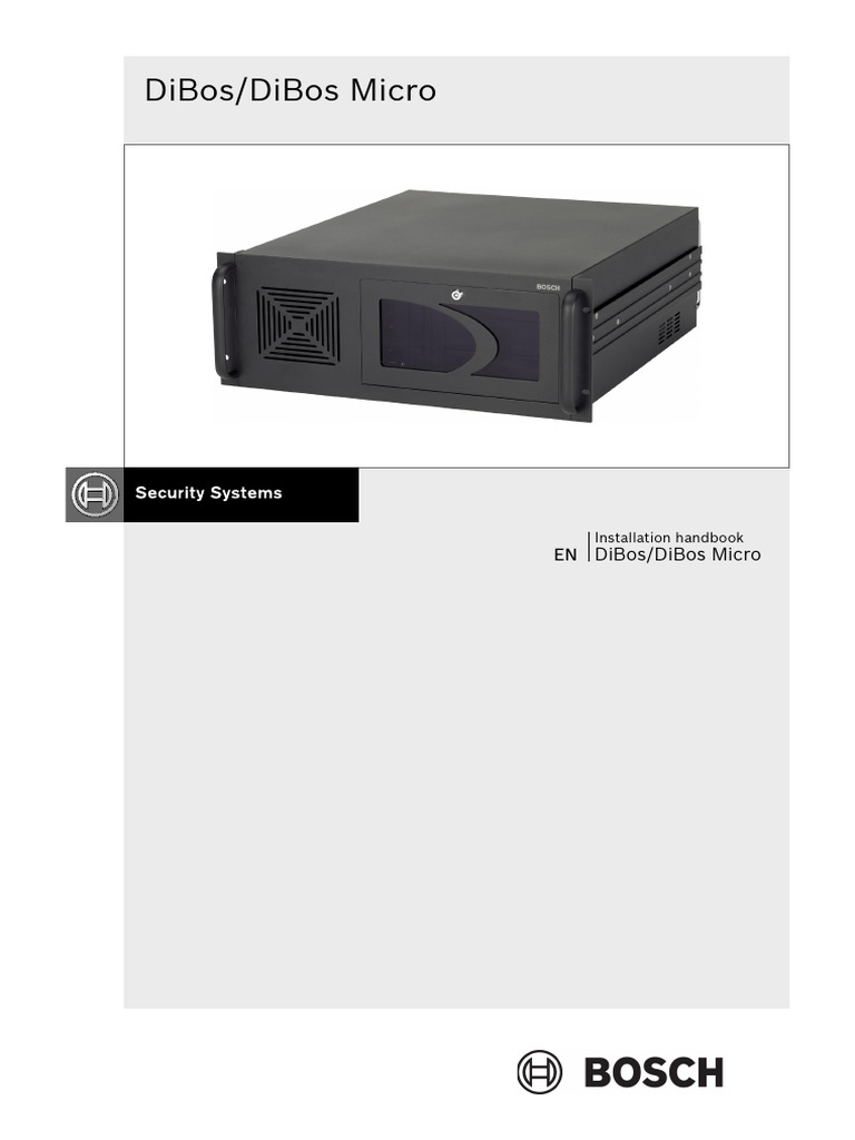 Inst Manual DiBos80 EN | PDF | Antivirus Software | Electrical Connector