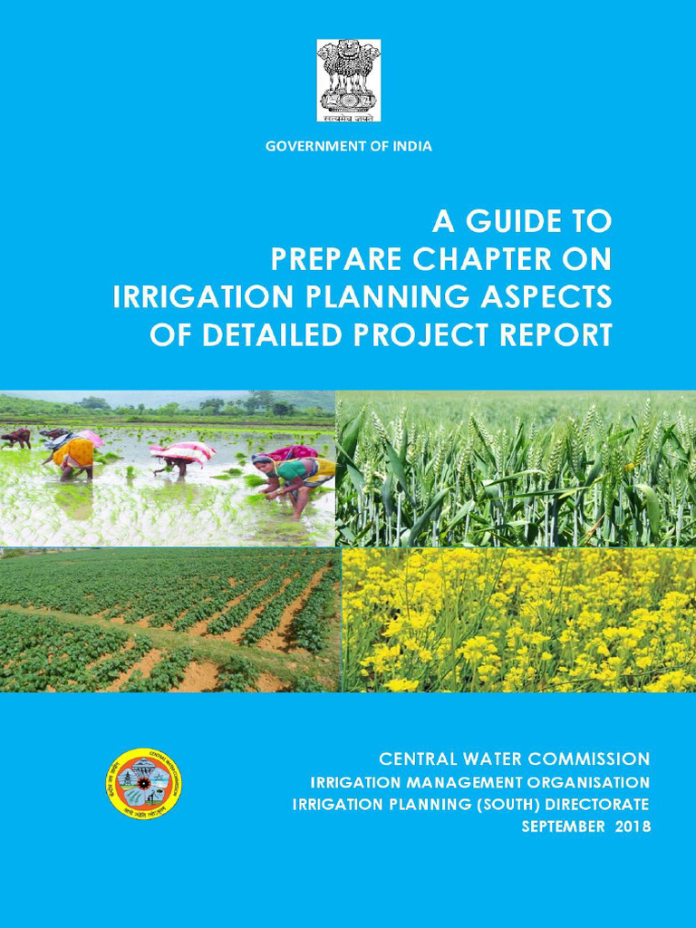 A Guide To Prepare Chapter On Irrigation Planning Aspects For The DPR ...