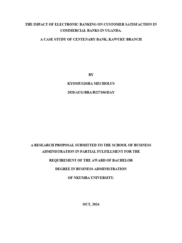 Mecholus Proposal | PDF | Banks | Online Banking