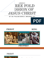 The 3-Fold Mission of Jesus.01 | PDF | Jesus | Catholic Church