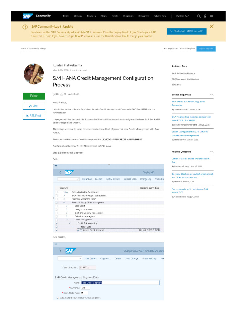 Credit Management Config | PDF