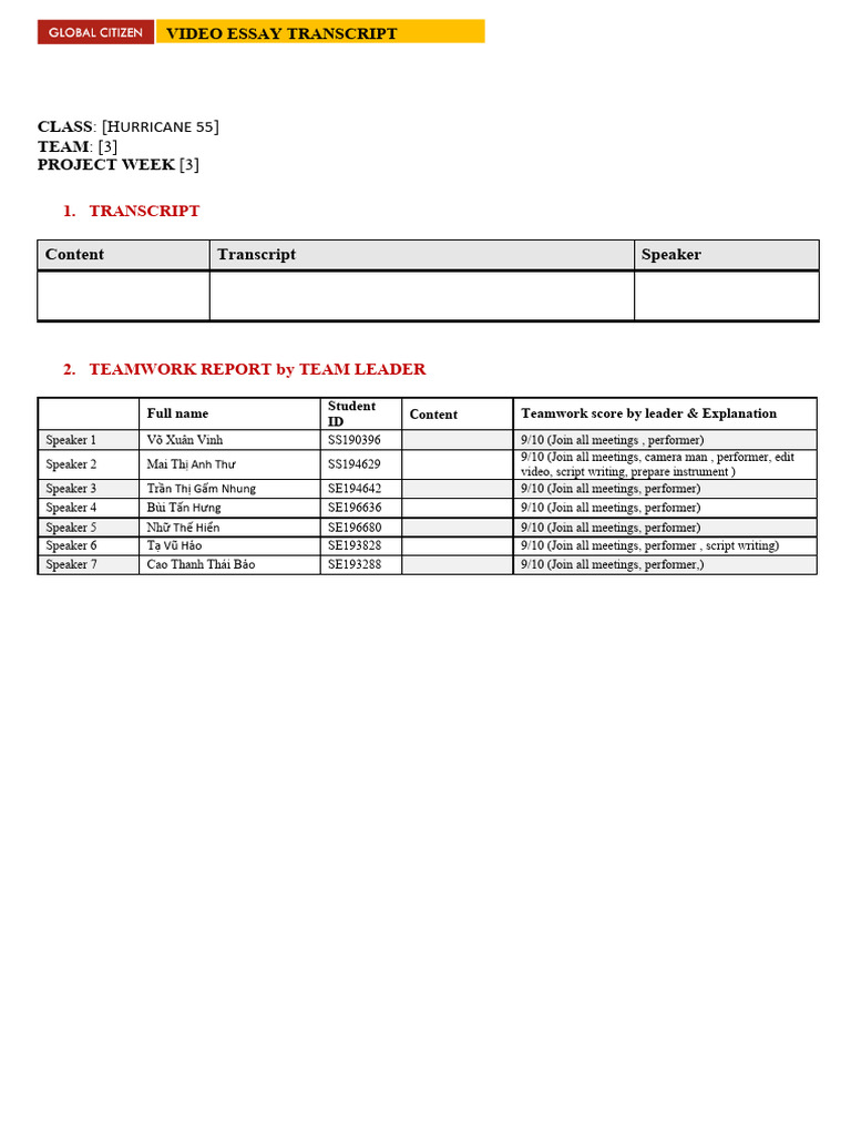 Class 55 - Team 3 - Transcript | PDF | Art Class 55 - Team 3 - Transcript | PDF | Art