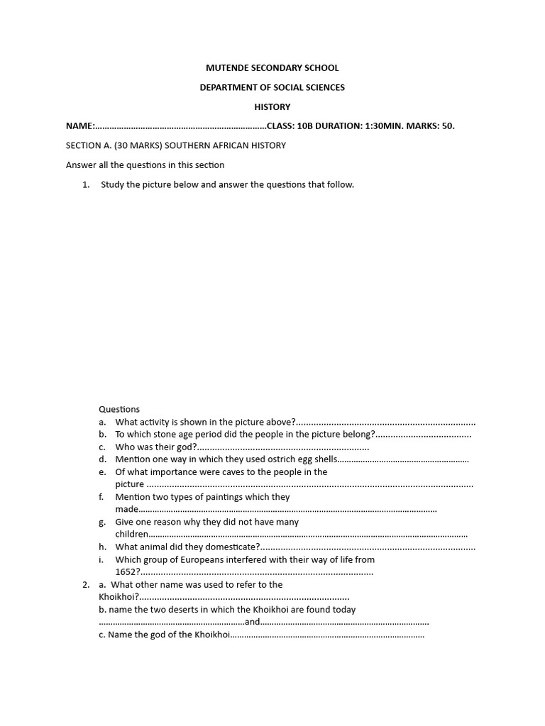 Mutende Secondary School | PDF | Southern Africa