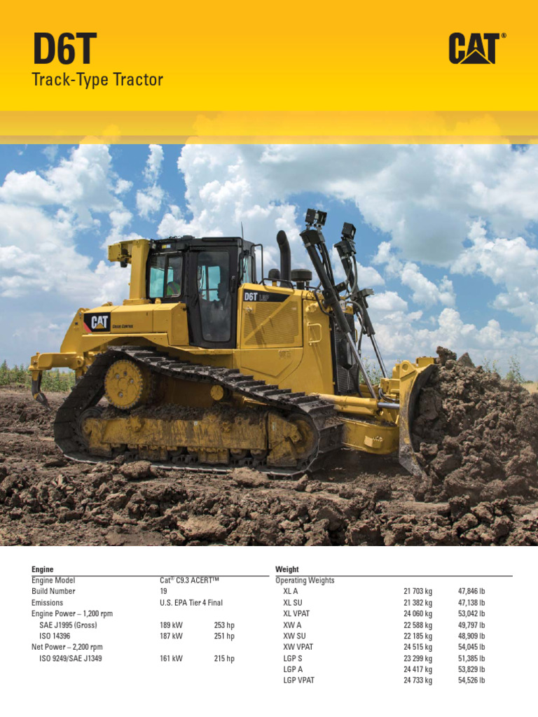 Track-Type Tractor: Engine Weight | PDF | Automatic Transmission ...