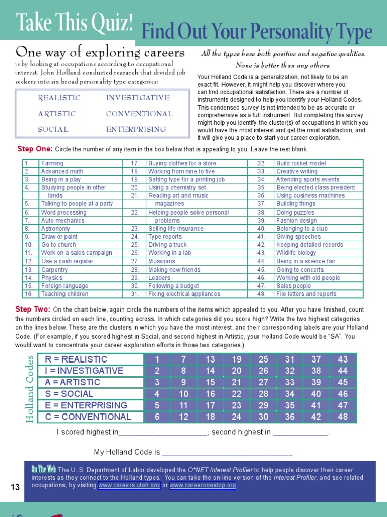 Know Your Personality Type Pdf Leadership Psychology