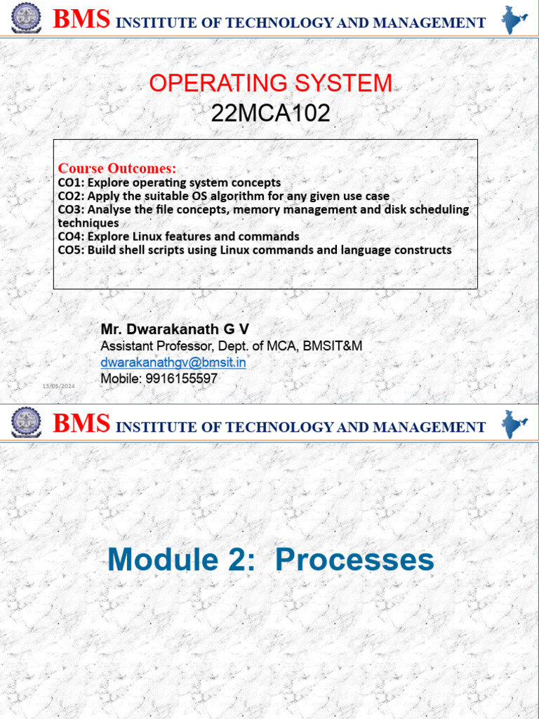Operating System: Institute of Technology and Management | Download Free PDF | Scheduling ...