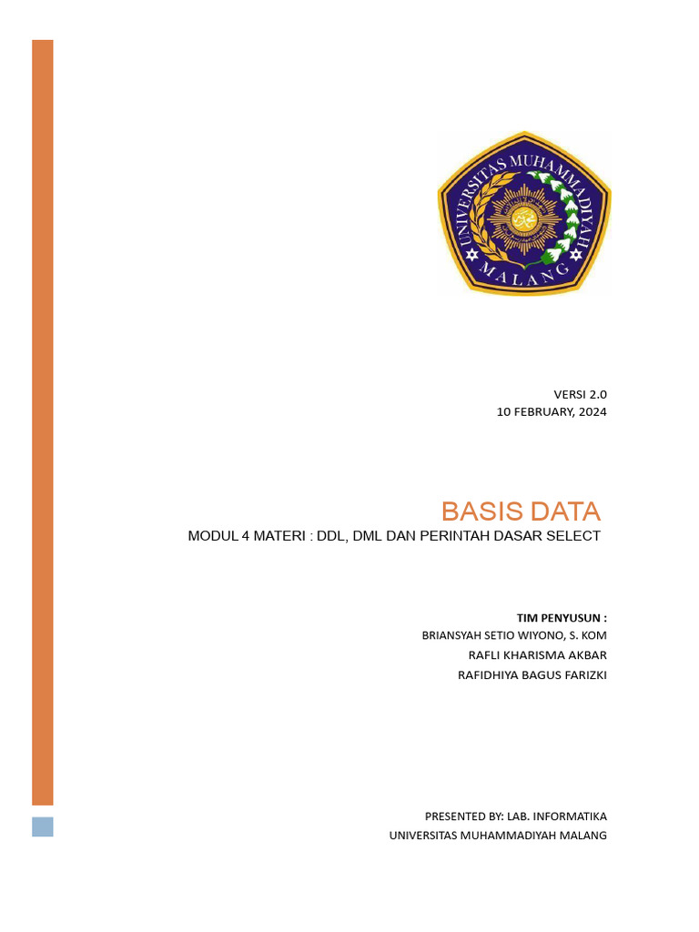 DDL dan DML dalam Basis Data Oracle | PDF