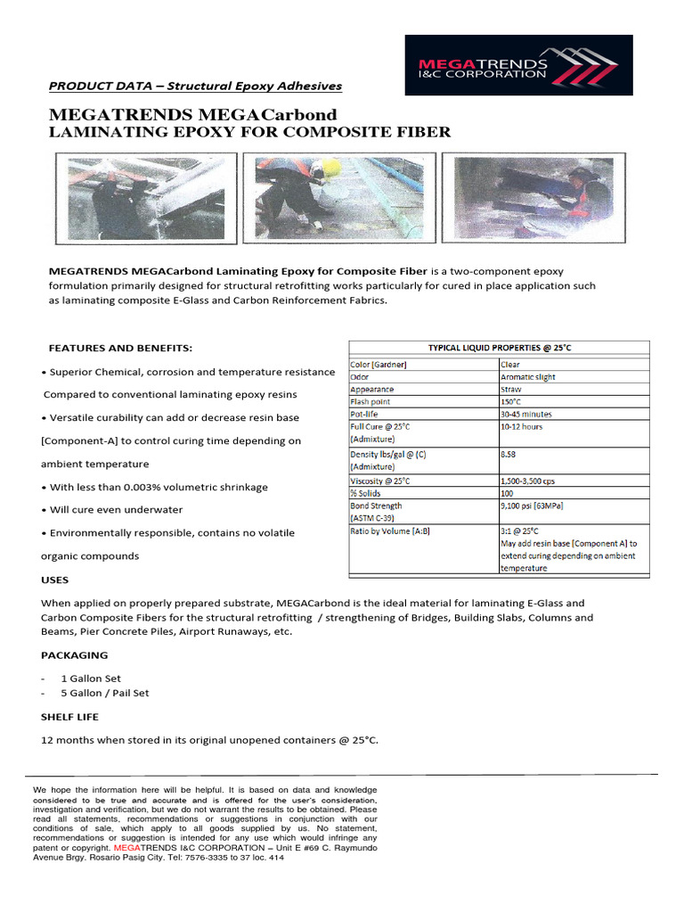 Megatrends Megacarbond TDS | PDF