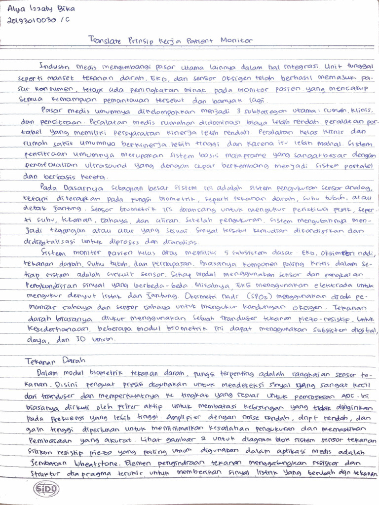 Translate Patient Monitor | PDF