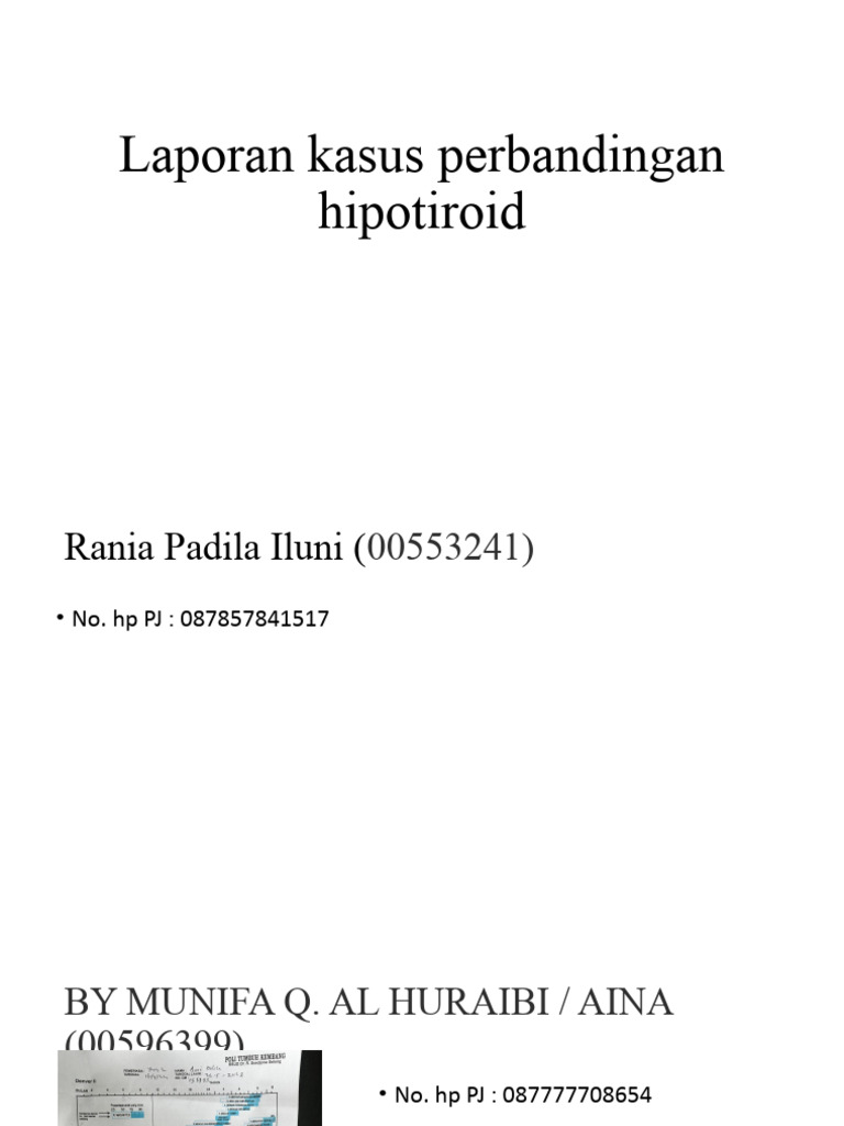 Laporan Kasus Perbandingan Hipotiroid | PDF