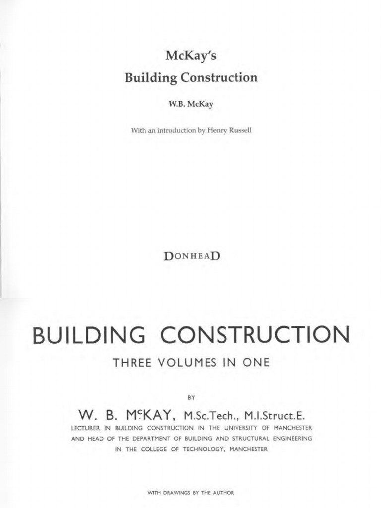 McKay's Building Construction Overview | PDF | Real Estate | Structural ...