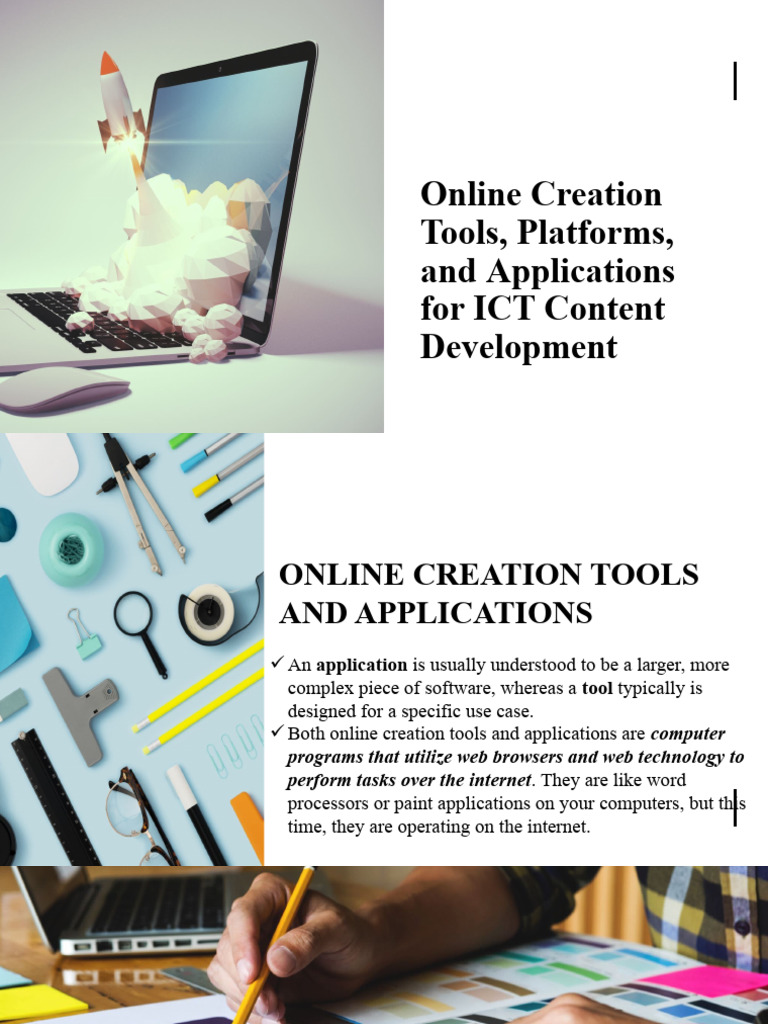 Online Creation Tools, Platforms, and Applications For ICT Content Development | PDF ...
