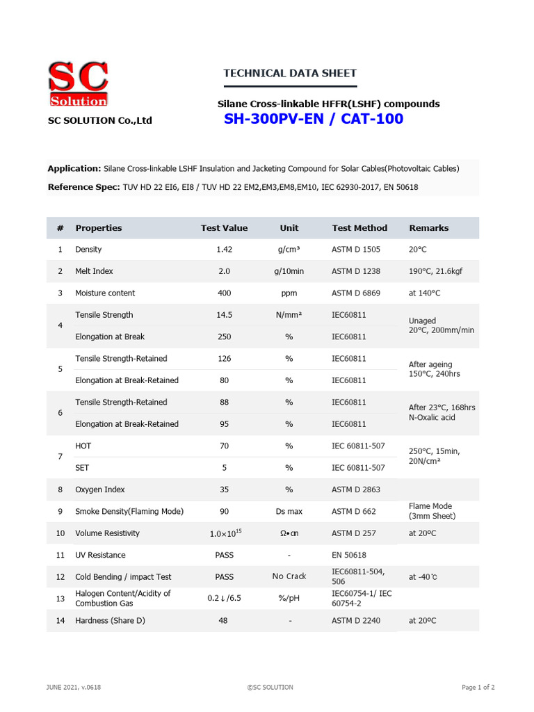 Sh-300pv-En - TDS-SC Solution | PDF | Water | Applied And ...